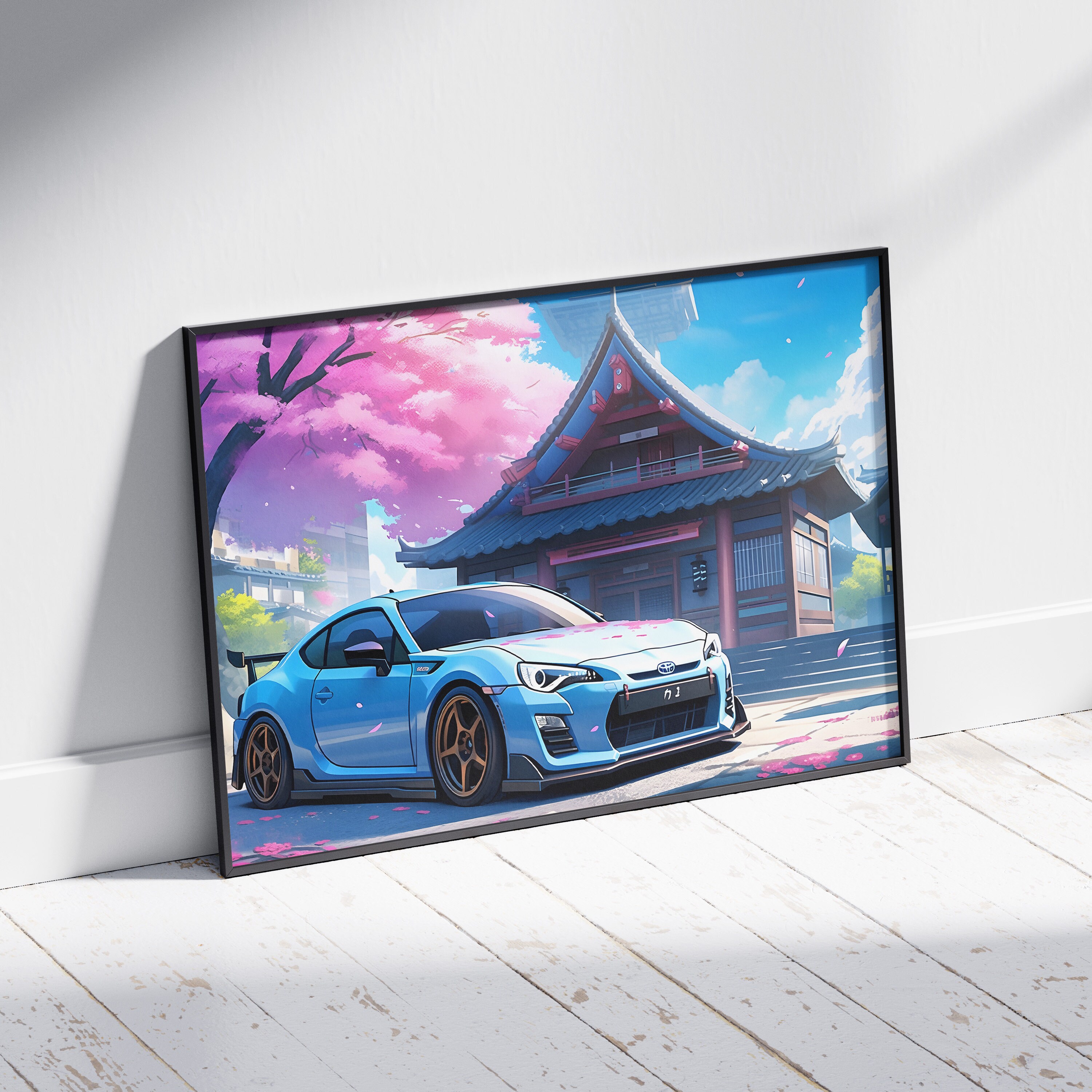 Artistic Subaru BRZ Japan, Digital Car Art Instant Download Printable ...