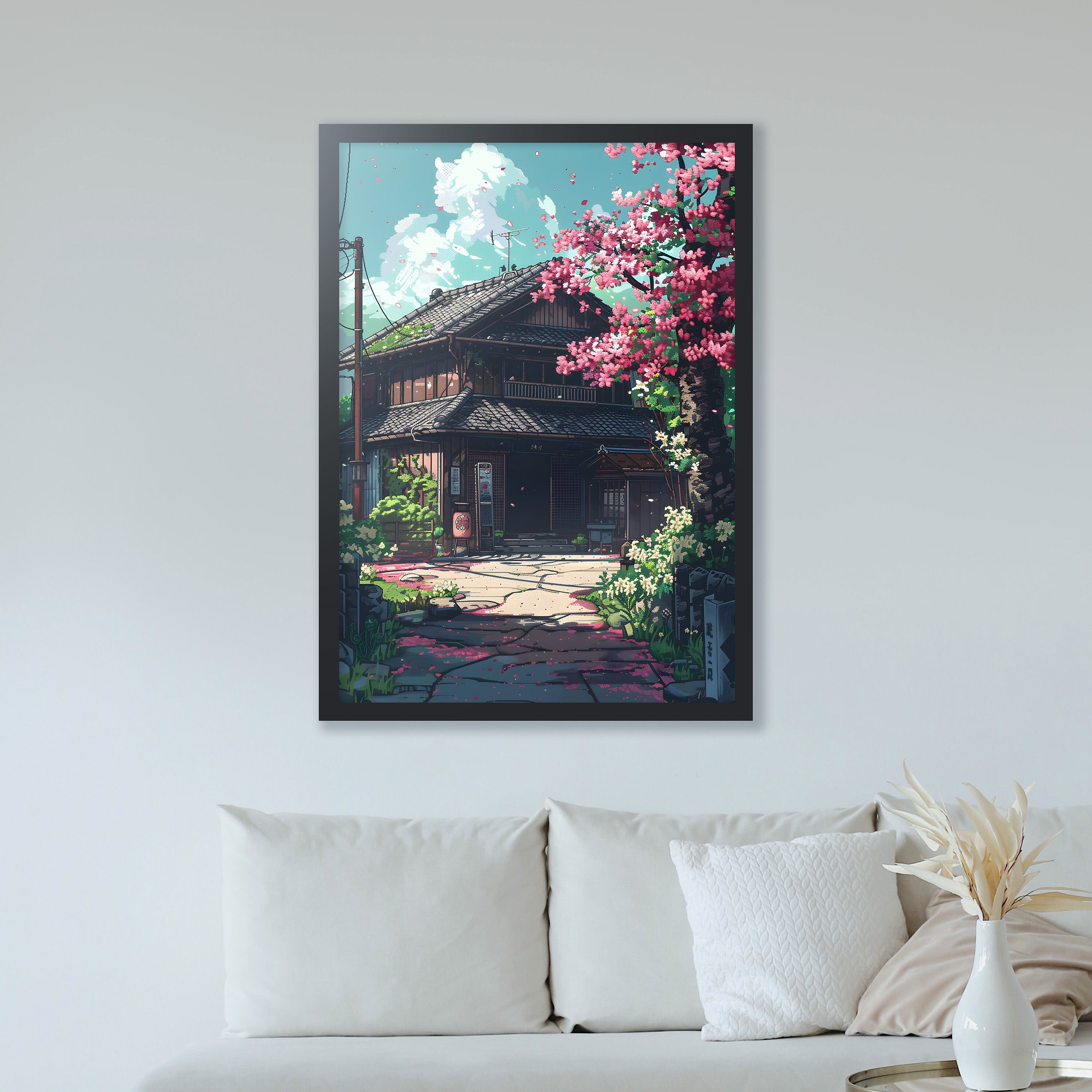 Pixel Art Japan Traditional Old Shop, Art Digital Instant Download ...