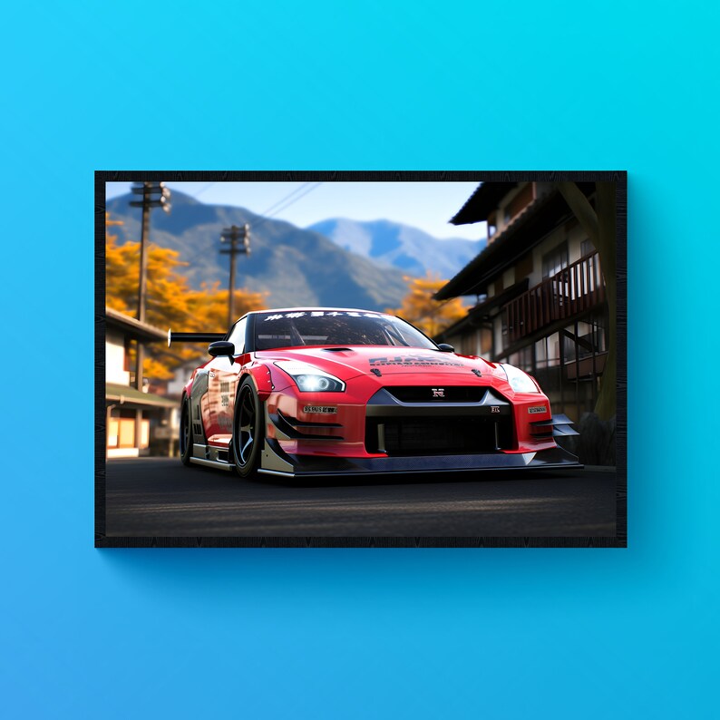 Nissan GTR R35 Nismo Japan Digital Car Art Instant Download - Etsy