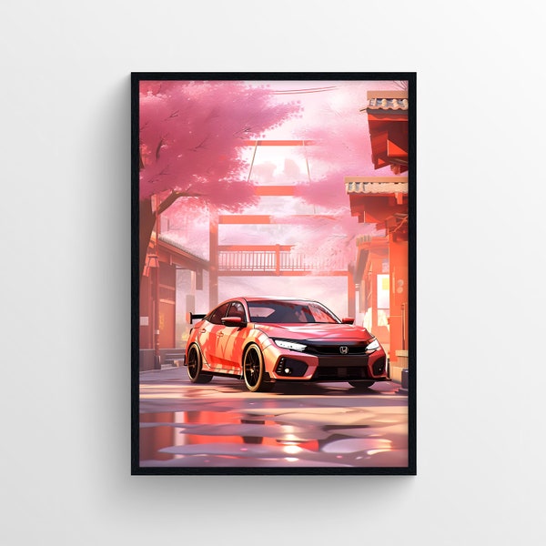 Honda Civic Framed Poster - Etsy