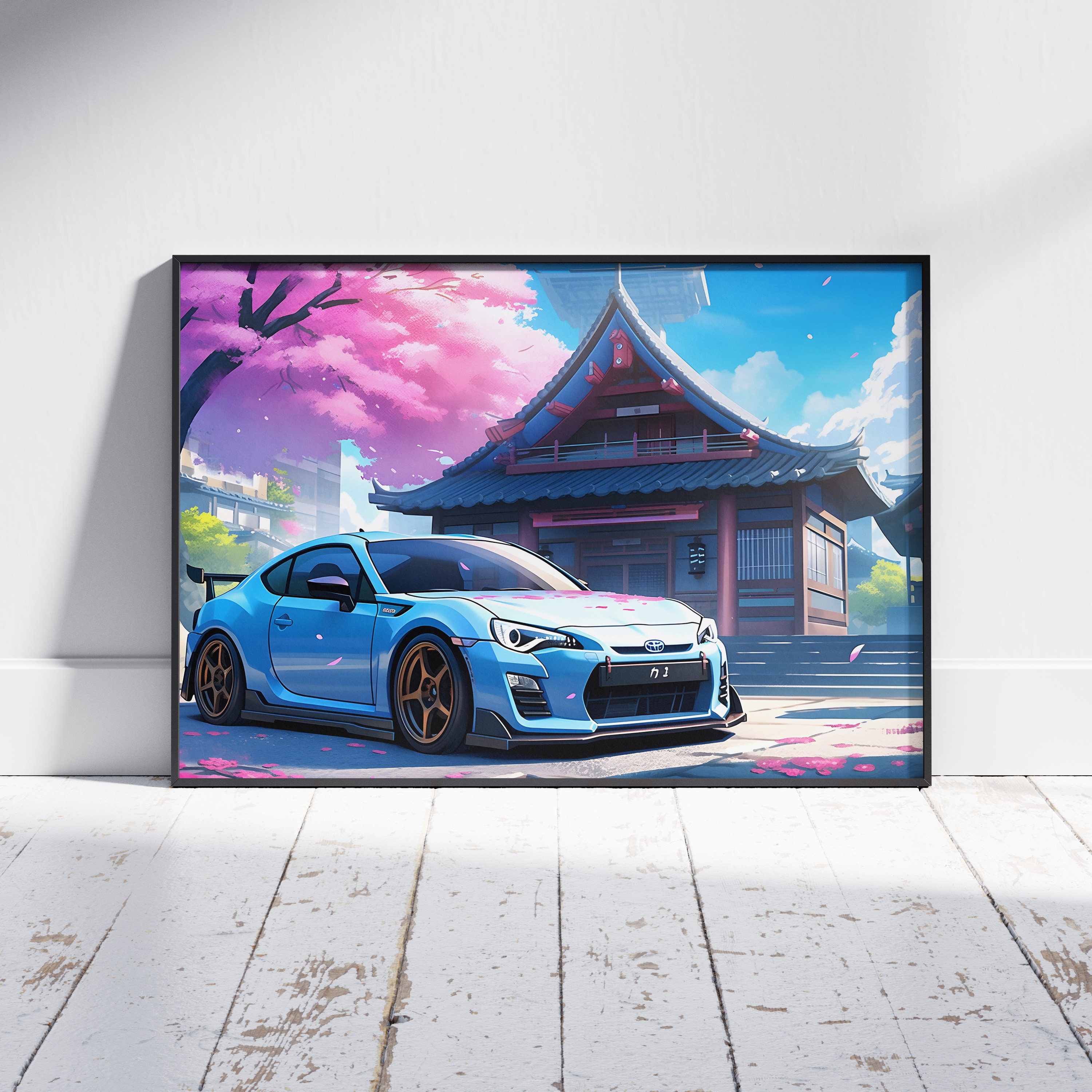 Artistic Subaru BRZ Japan, Digital Car Art Instant Download Printable ...