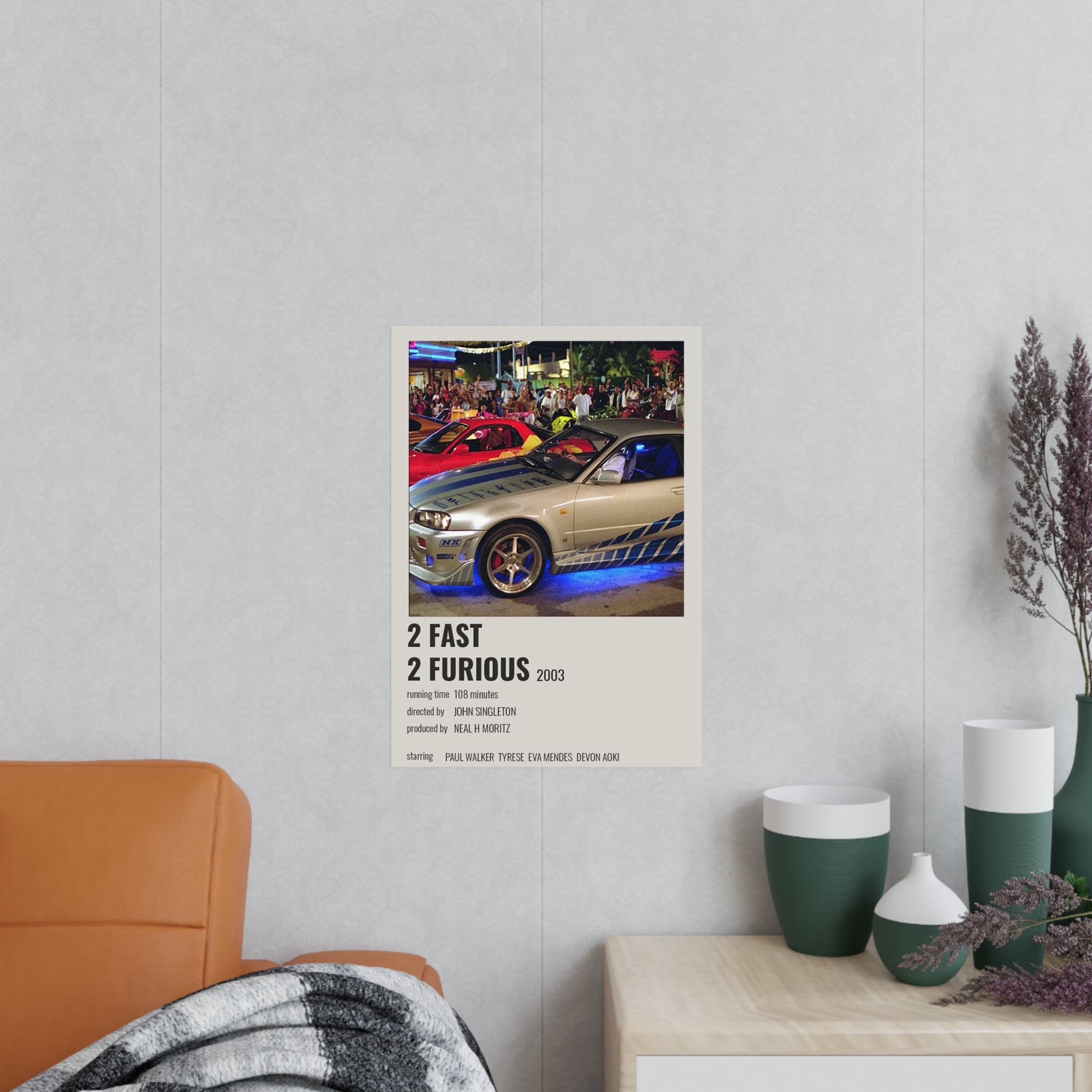 Fast & Furious Posters | 2 Fast 2 Furious Vintage Posters No Frame