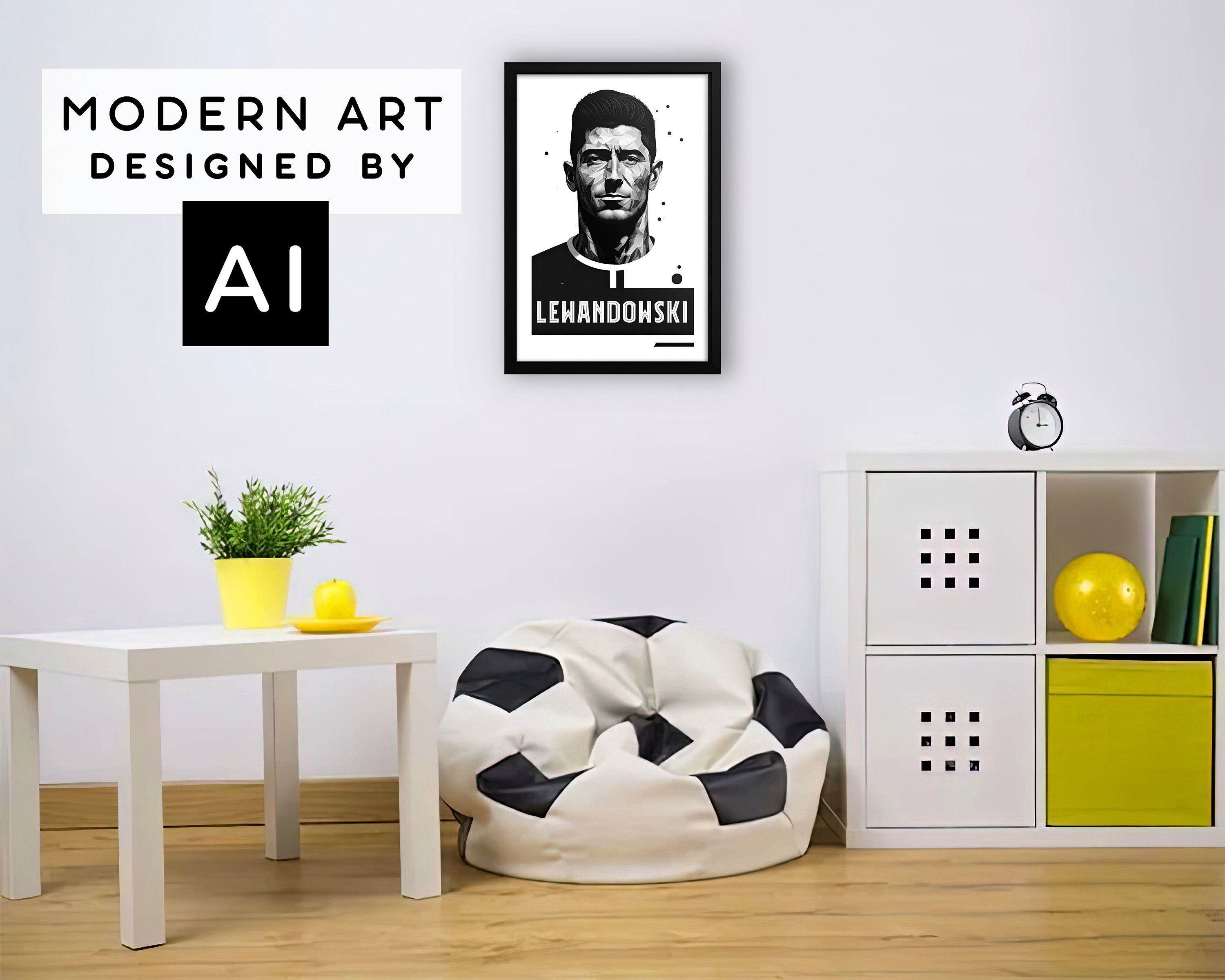 Robert Lewandowski, Football Star Poster, Soccer, Digital Art, Sport ...