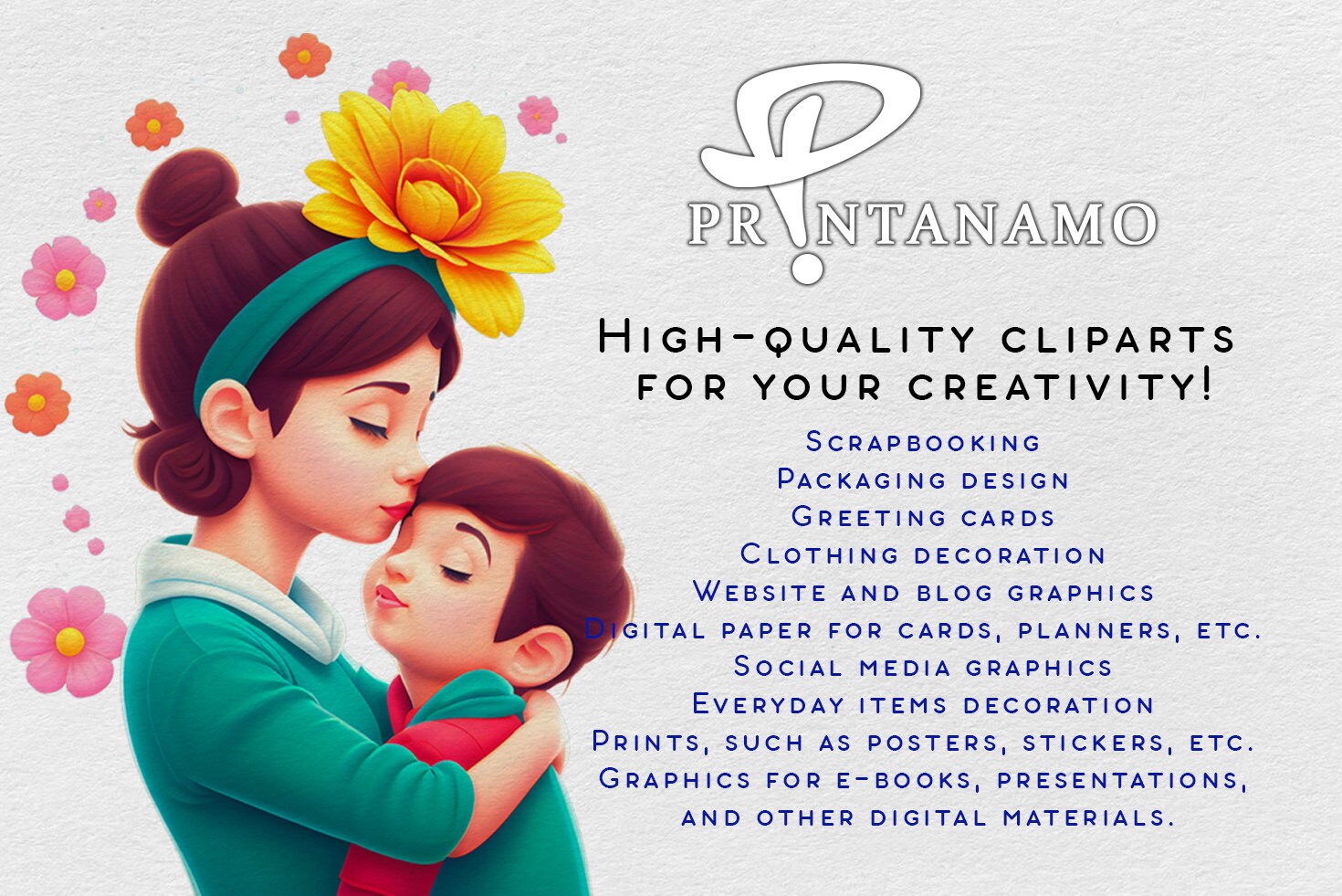 Mother's Day Clipart, Mom and Baby Clipart, Mom Clipart, Mom and Baby ...