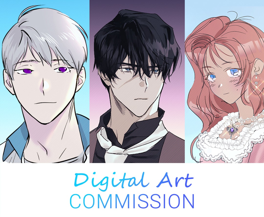 Anime Style Digital Art Commission Custom Character, OC, Profile ...