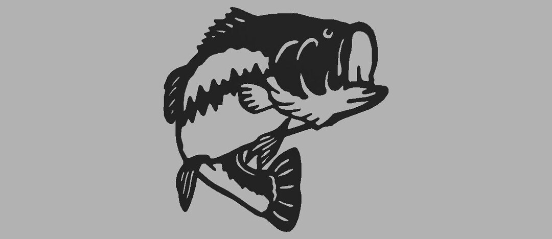 Bass Fish DXF - Etsy