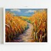 Warm Autumn Wall Art | Corn Painting | Thanksgiving Guest Room Decor ...