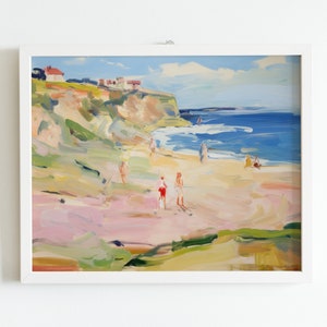 Preppy Beach Print | Abstract Coastal Printable Download | Girly ...