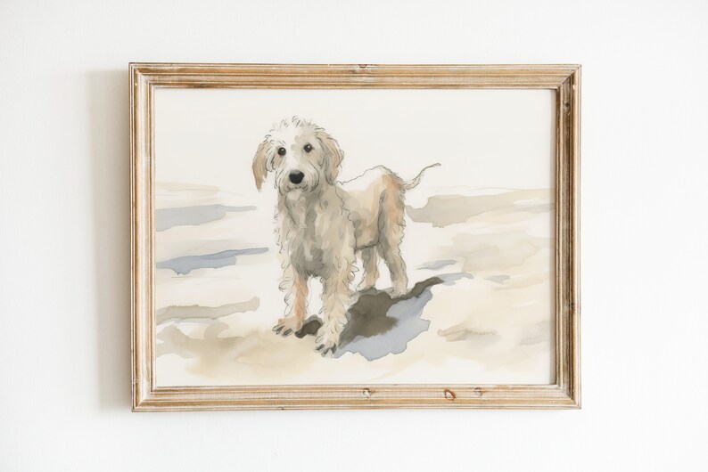 Pale Beach Painting Chic Summer Print Lake House Printable - Etsy