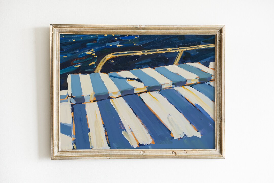 Preppy Boat Print | Blue and White Decor | Coastal Aesthetic | Maritime ...