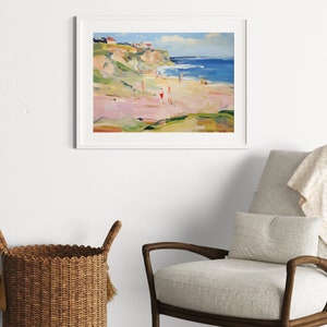 Preppy Beach Print | Abstract Coastal Printable Download | Girly ...