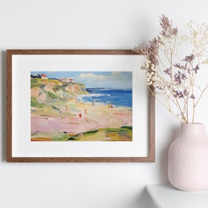 Preppy Beach Print | Abstract Coastal Printable Download | Girly ...