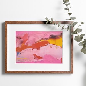 Hot Pink Print | Girly Art | Maximalist Apartment | Edgy Printable Art ...