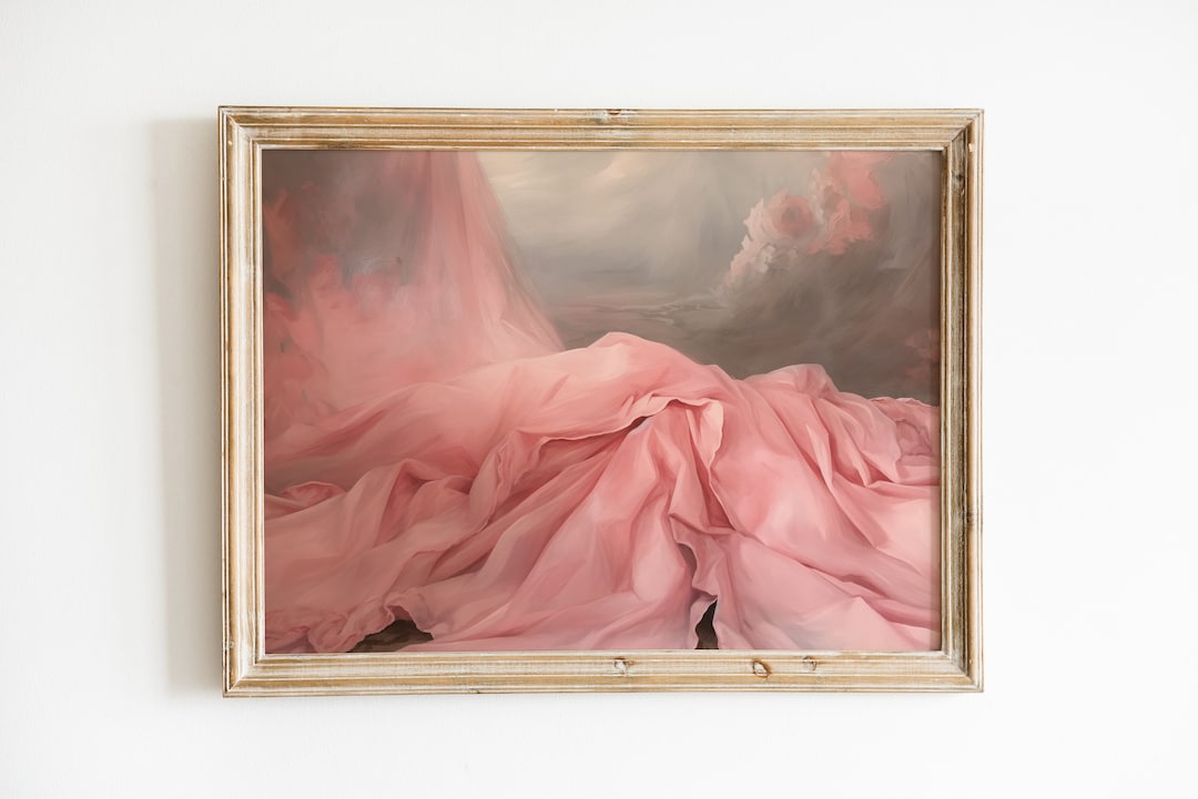 Pink Princesscore Print | Antique Oil Painting | Pastel Pink Nursery ...