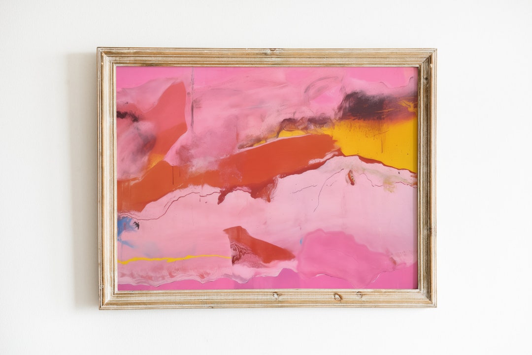 Hot Pink Print | Girly Art | Maximalist Apartment | Edgy Printable Art ...