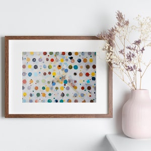 Polka Dot Painting | Above Couch Decor | Maximalist Apartment | Trendy ...