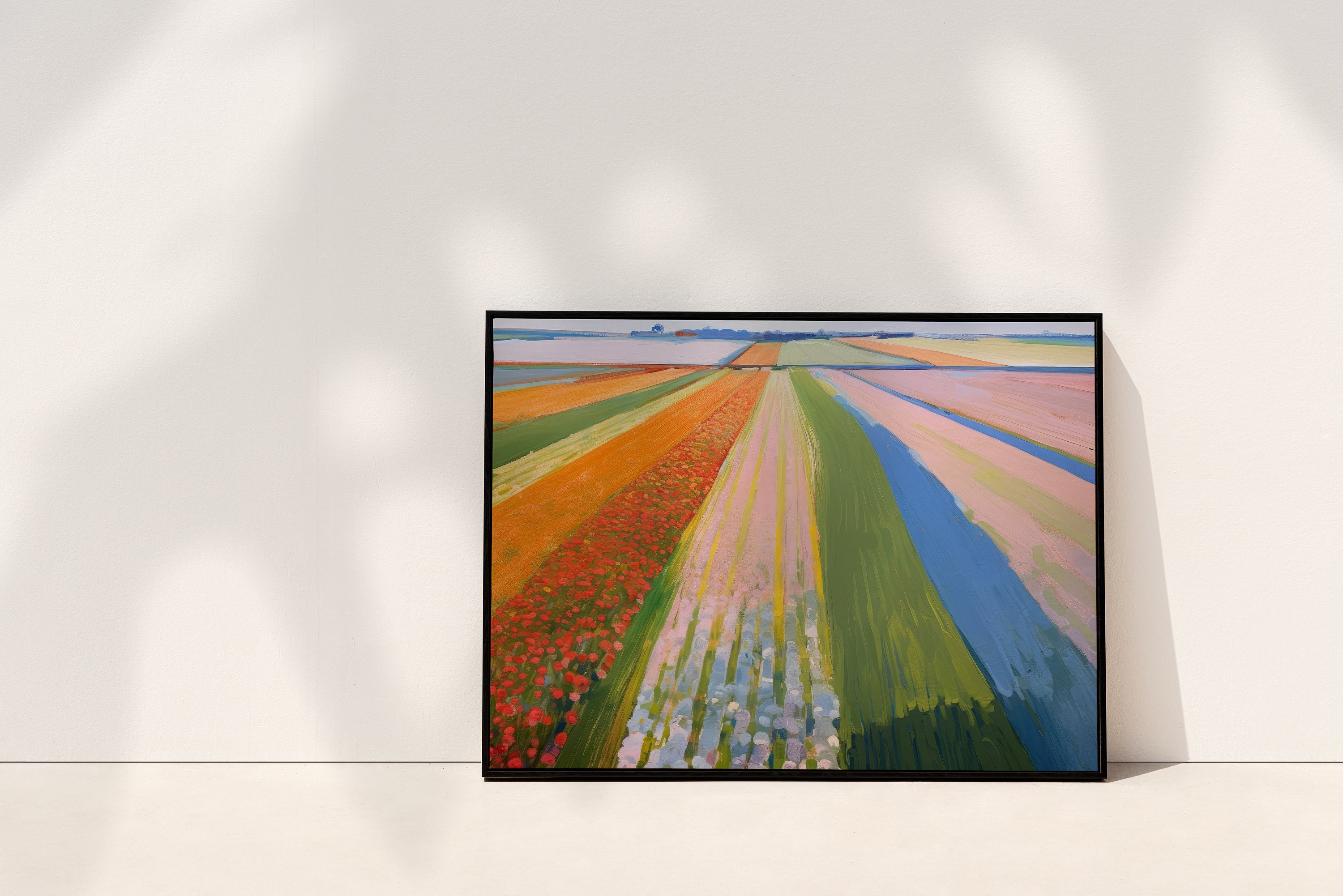 Abstract Countryside Painting | Soft Floral Wall Art | Guest Room Decor ...