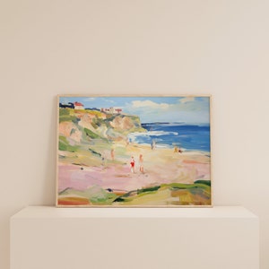 Preppy Beach Print | Abstract Coastal Printable Download | Girly ...