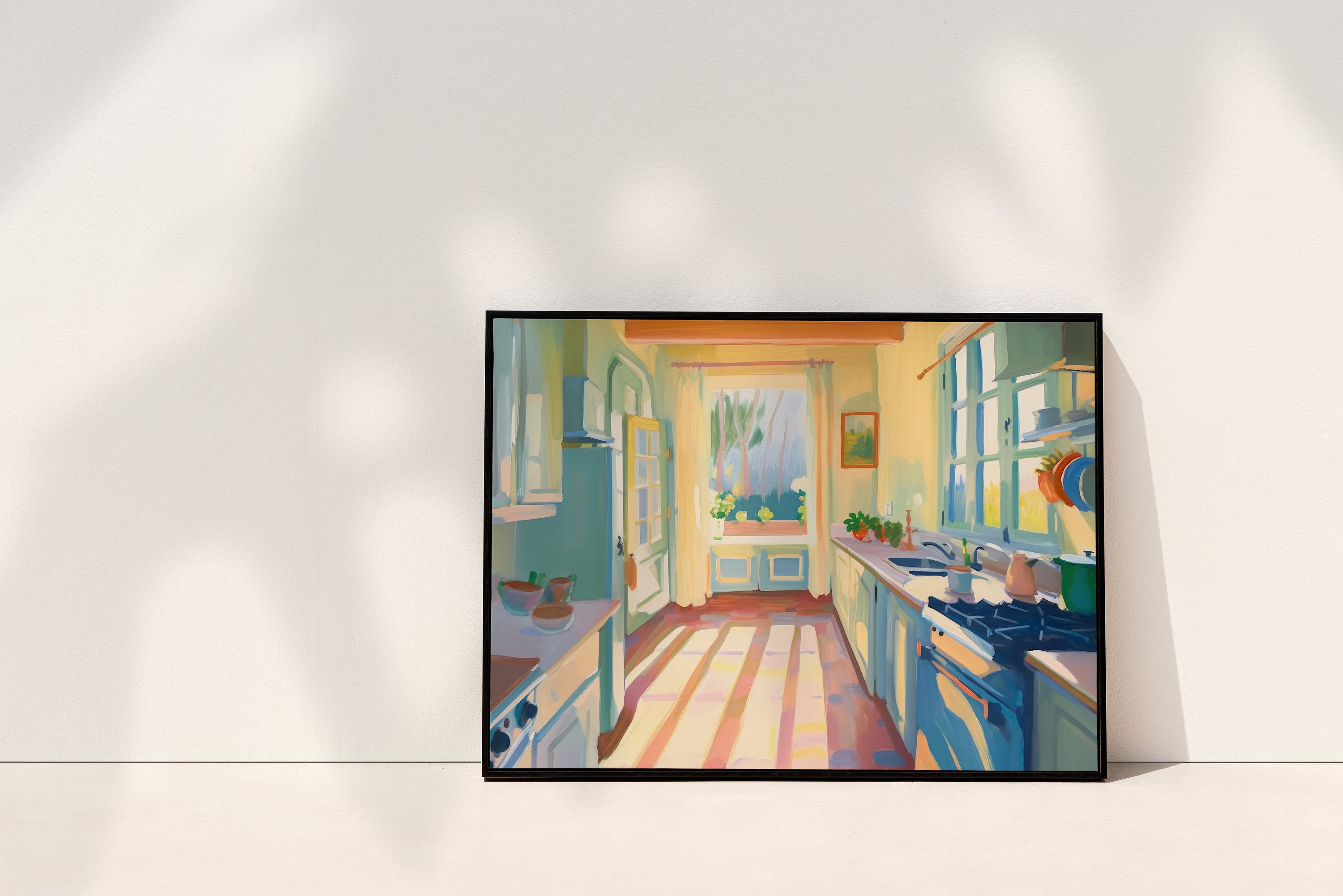 Pastel Cottagecore Print | Maximalist Kitchen Decor | Breakfast Nook ...