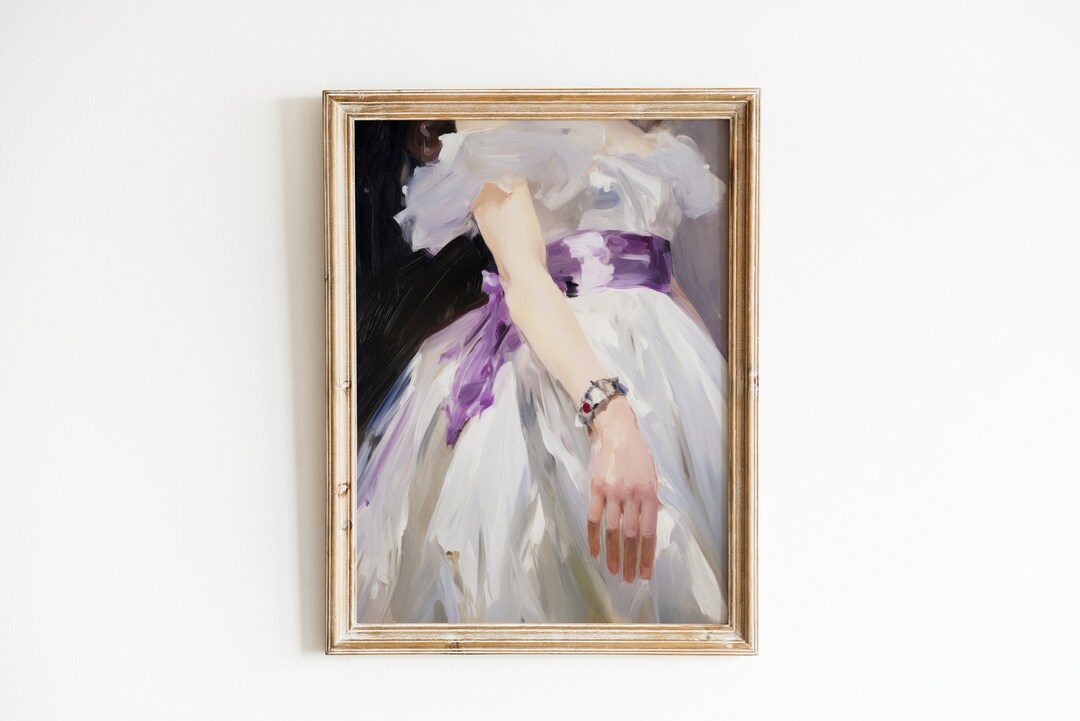 Purple Princess Print | Victorian Wall Art | Instant Printable Download ...