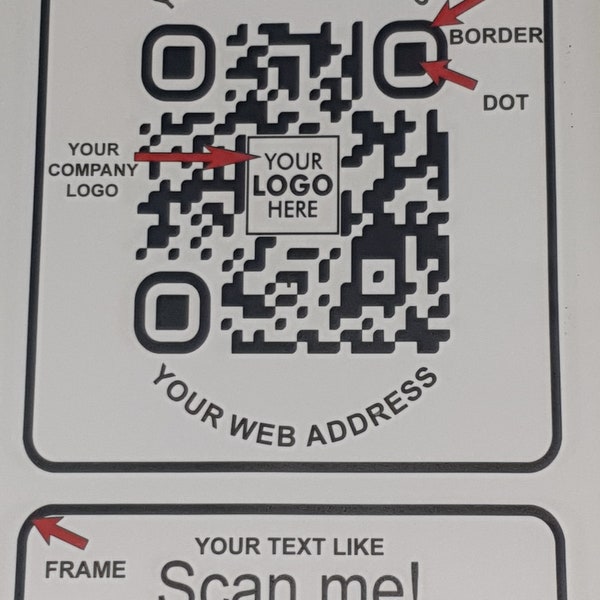 Qr Code Vinyl Decal - Etsy UK