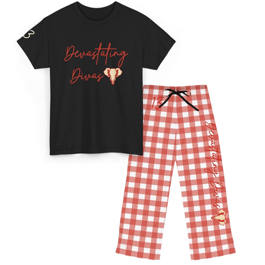 Custom Devastating Divas Delta Pajama Bundle Tshirt Set - Etsy