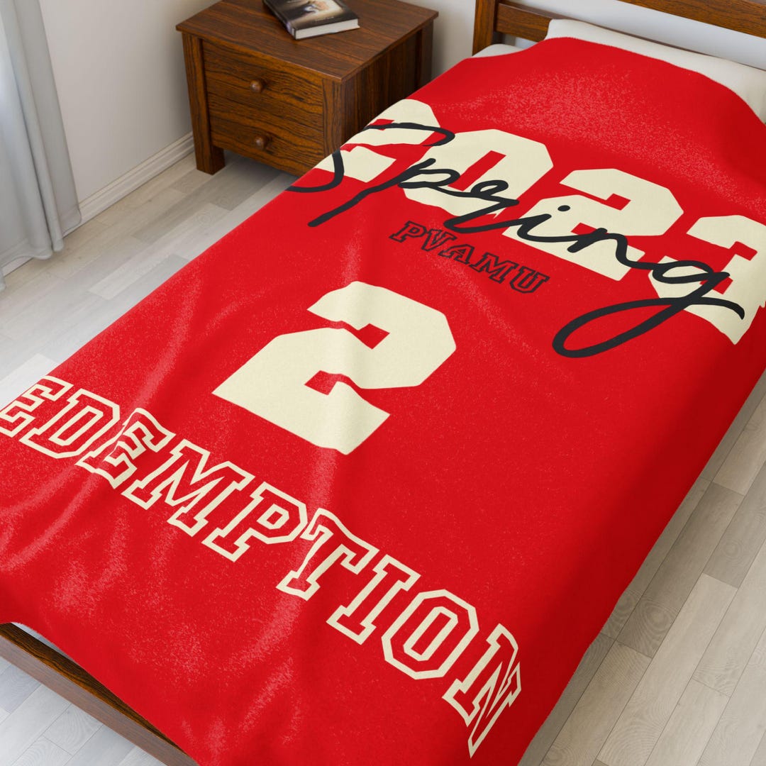 Custom Line Delta Plush Blanket | Delta Blanket | Crimson and Cream ...