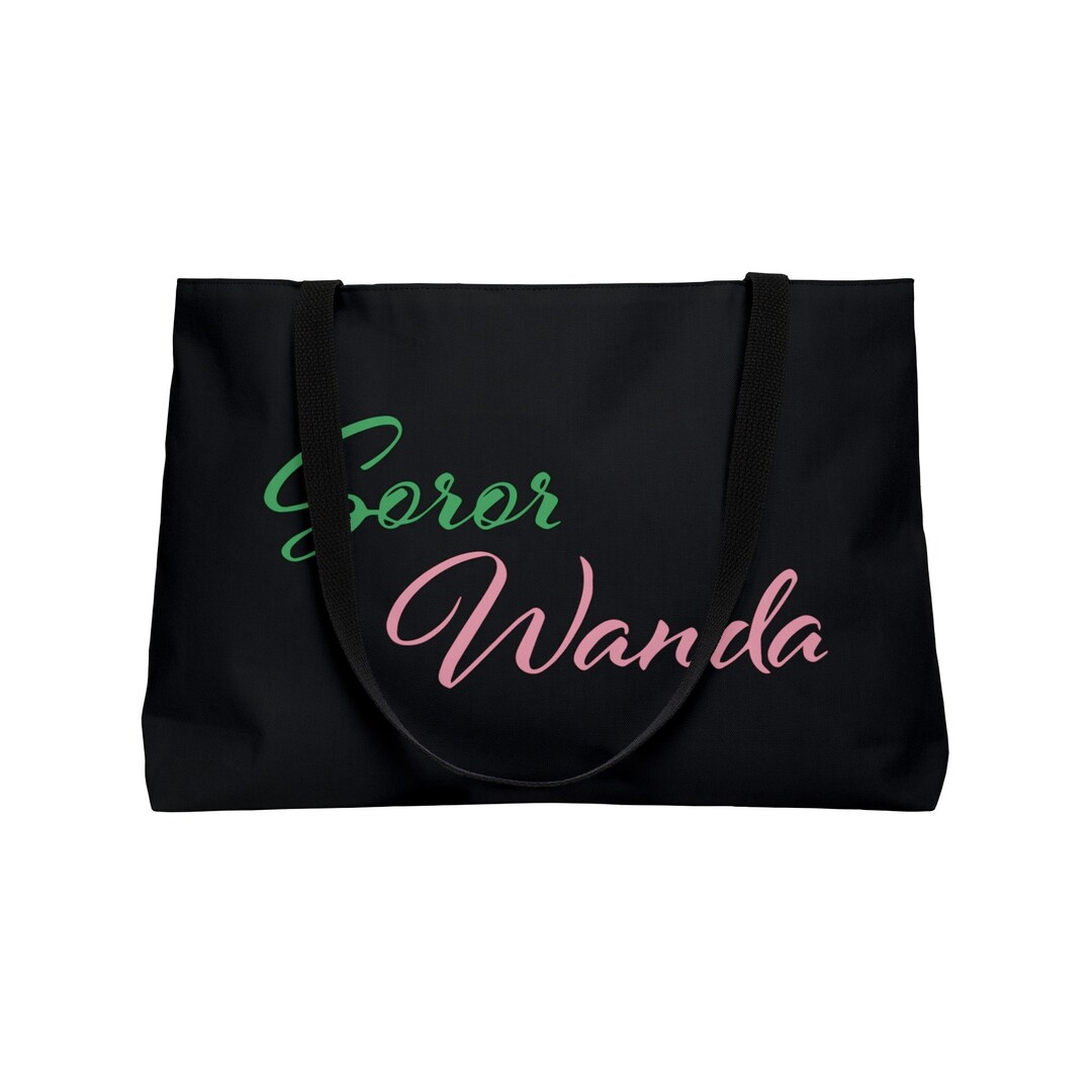 Personalized AKA Weekender Bag | Alpha Kappa Alpha Tote | Custom Name ...