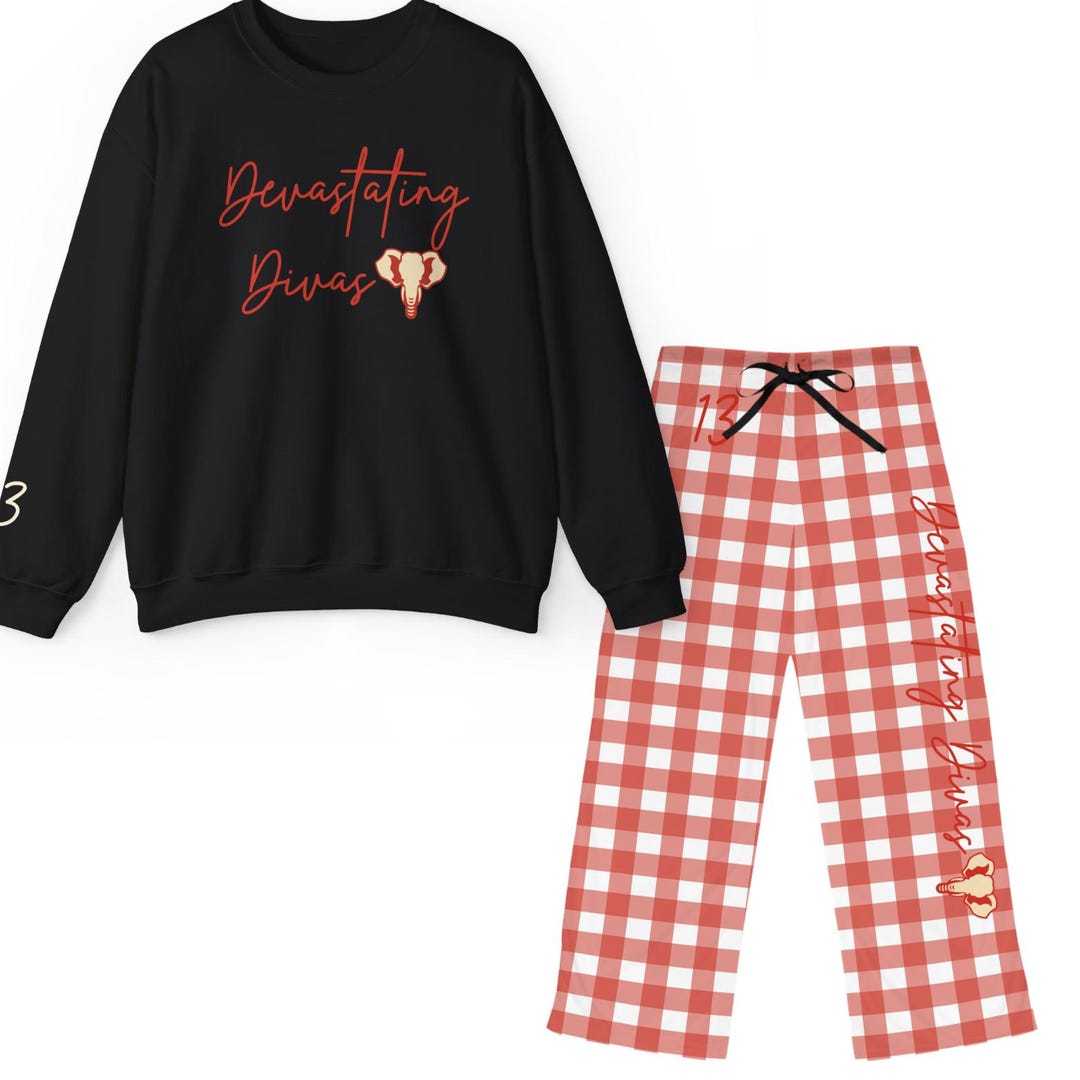 Custom Devastating Divas Delta Pajama Bundle Crewneck Set - Etsy