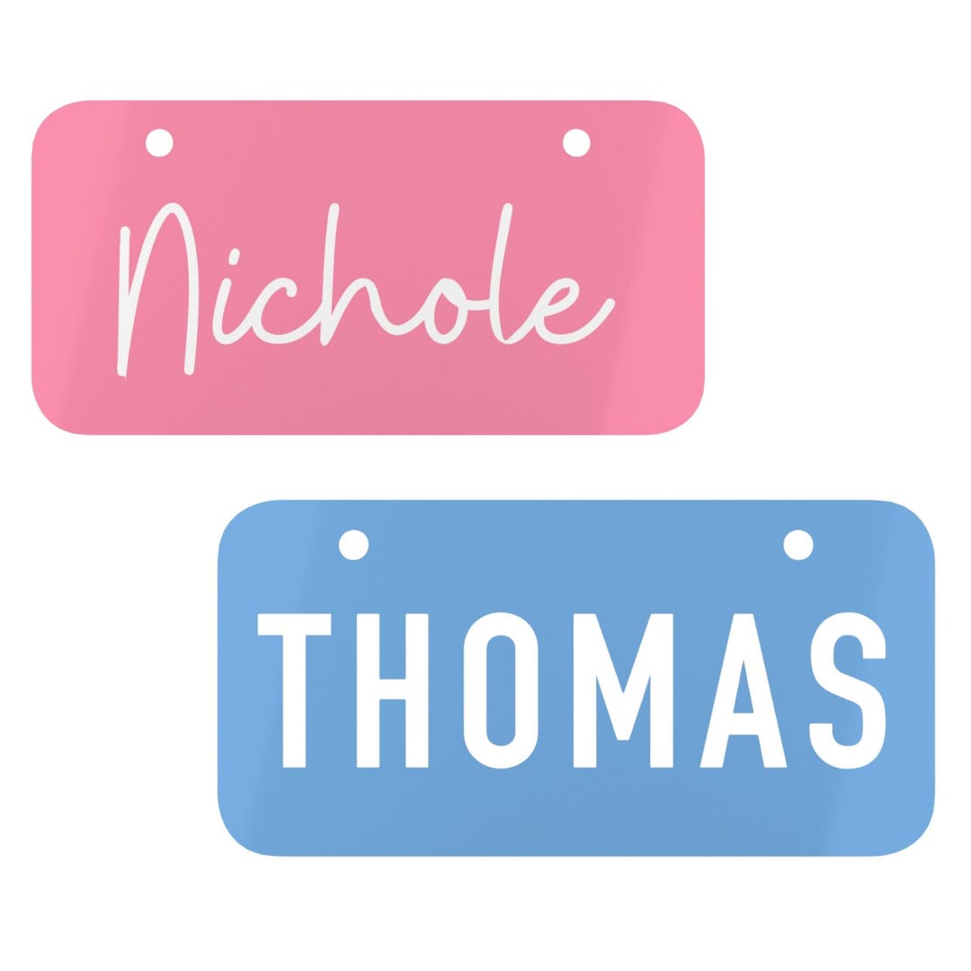 Custom Name Mini License Plate - Etsy
