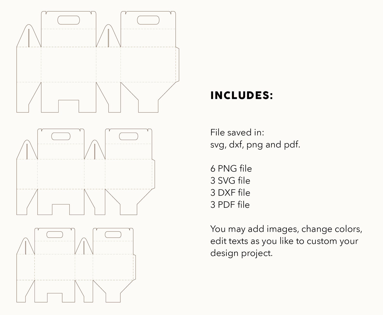 Gable Box Gable Box Template Bundle, SVG, Box Template SVG, Party Favor ...