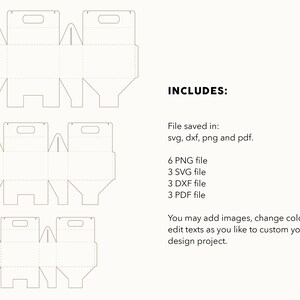 Gable Box Gable Box Template Bundle, SVG, Box Template SVG, Party Favor ...