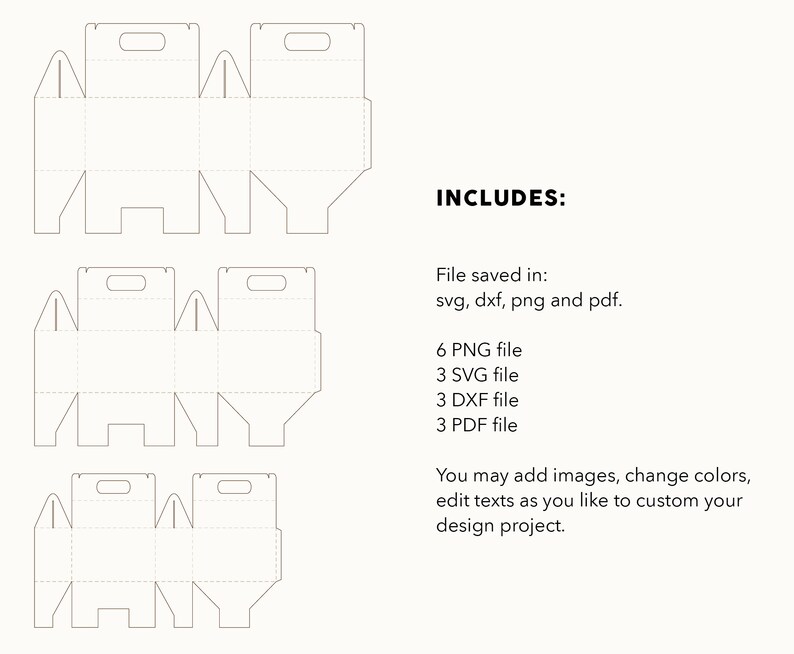 Gable Box Gable Box Template Bundle, SVG, Box Template SVG, Party Favor Box, Cricut Cut Files ...