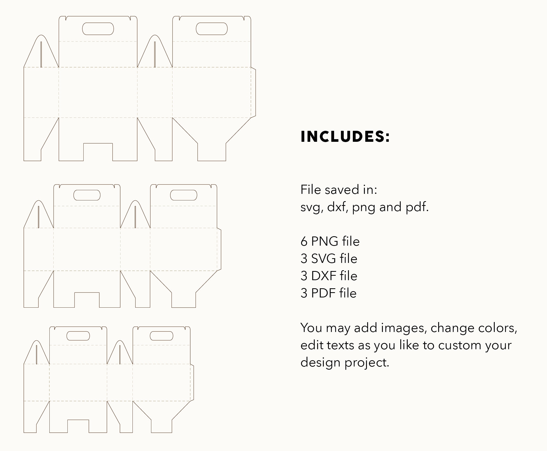 Gable Box Gable Box Template Bundle SVG Box Template SVG - Etsy Australia