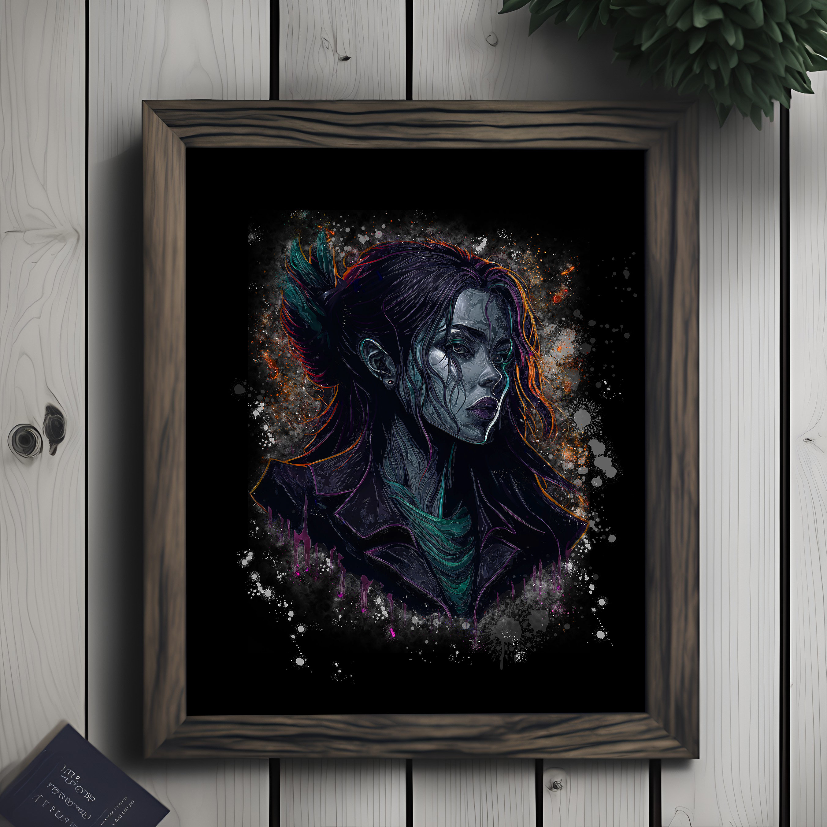 Gothic Horror Girl Print - Etsy