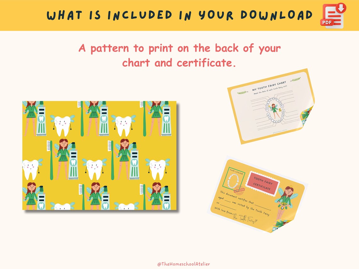 Lost Tooth Chart, Tooth Fairy Chart, Baby Teeth Chart, Tooth Fairy ...