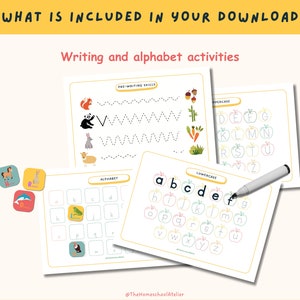 First Busy Book Printable, Toddler Learning Binder, Preschool ...