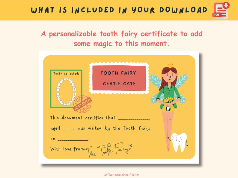 Lost Tooth Chart, Tooth Fairy Chart, Baby Teeth Chart, Tooth Fairy ...