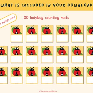 Ladybug Addition Mats, Playdough Mats, Counting Mats, Addition Tables ...
