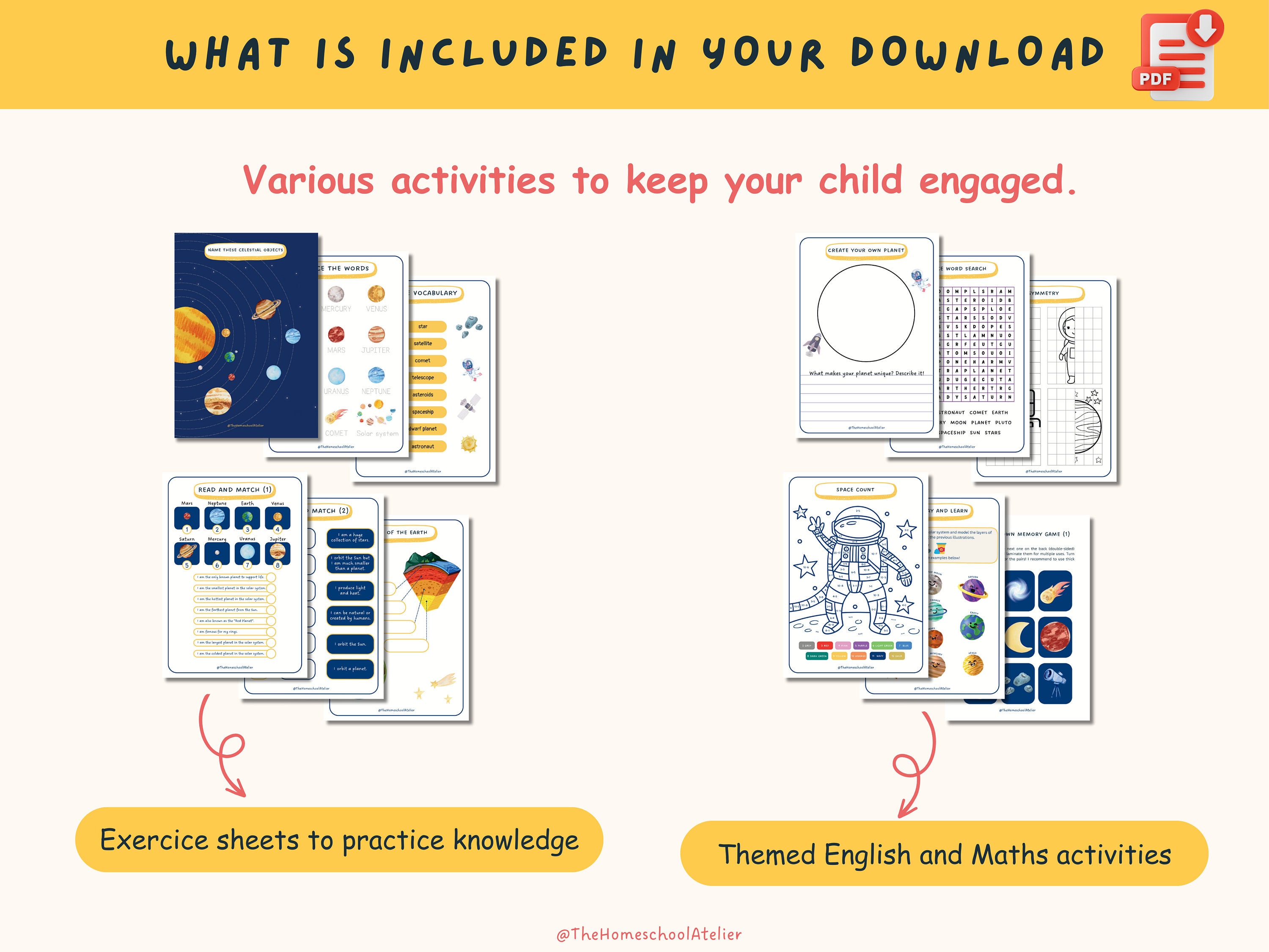 Solar System Busy Book, Space Printable Busy Book, Preschool Activities ...