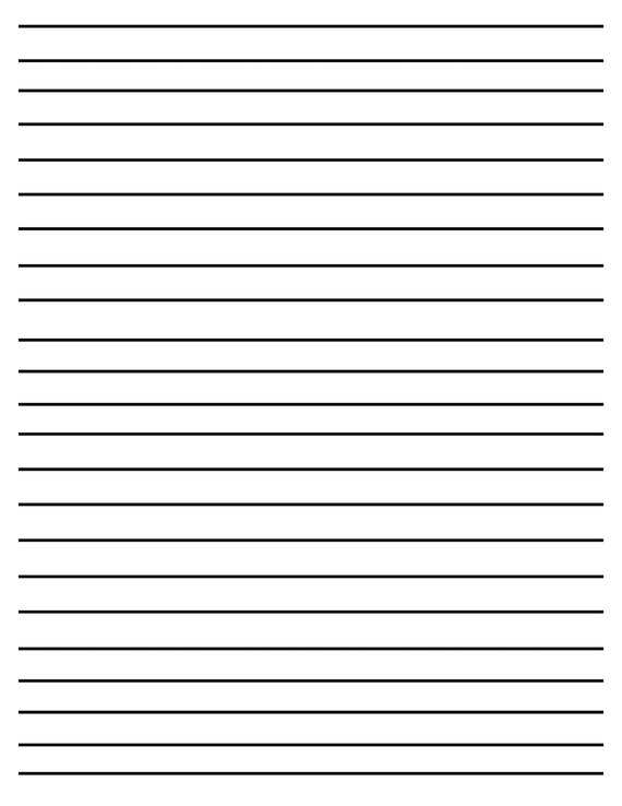 College Ruled Lined Paper Template