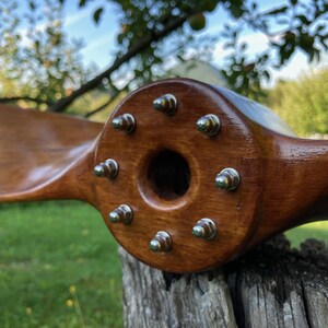 WW1 Sopwith Camel Wooden Propeller Home Decor Handmade Hazelnut Finish ...