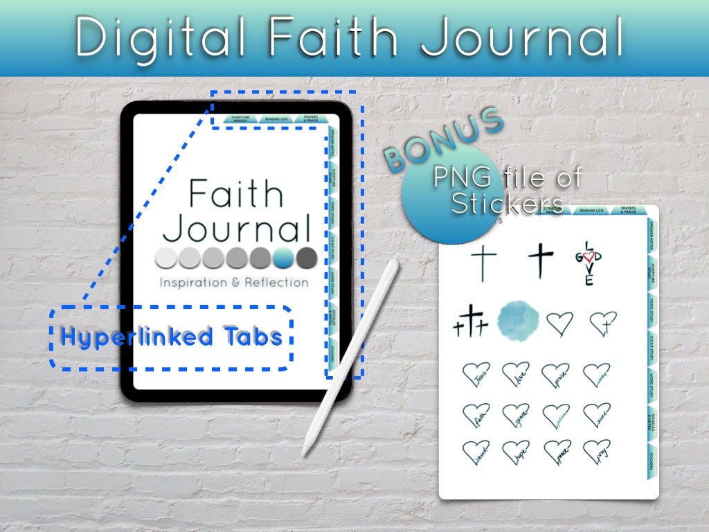 Digital Faith Journal Speaker Notes Scripture Study - Etsy