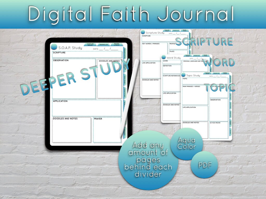 Digital Faith Journal | Speaker Notes | Scripture Study | Scripture ...