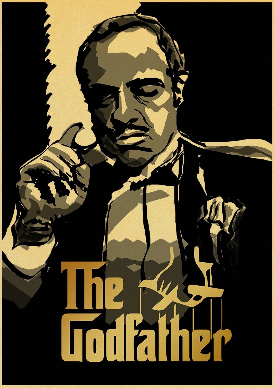 The Godfather Vintage Movie Poster sold by EbenezerinMoudio | SKU ...