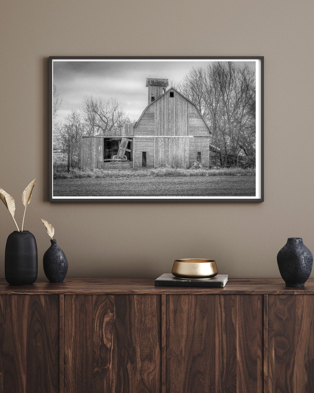 Old Run Down Barn Photographed in Black and White Withered - Etsy