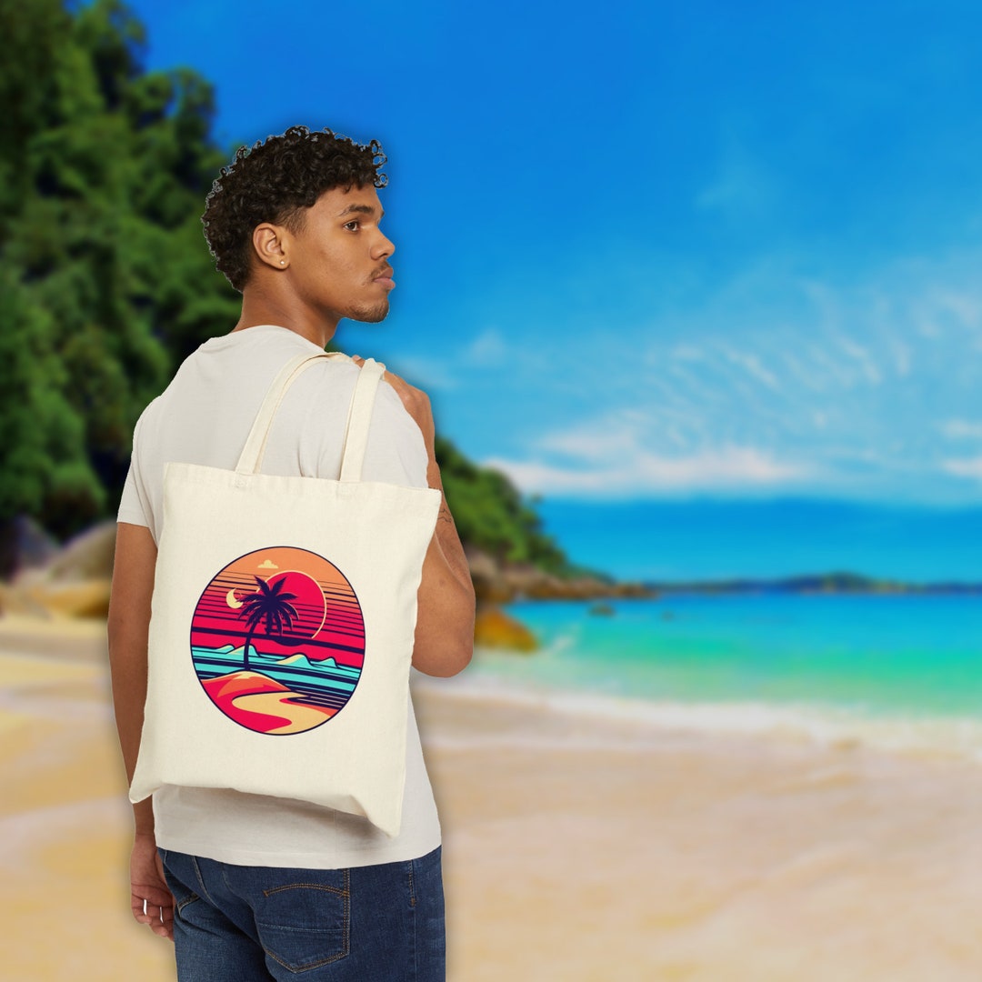 Relaxing Beach Scene Beach Bag | Durable, Stylish, and Large - Etsy