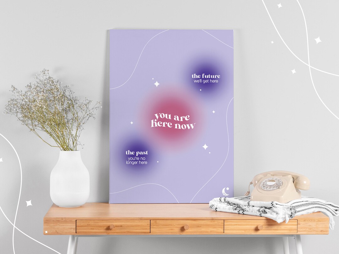 Positive Affirmation Poster | Purple Wall Decor | Digital Instant ...