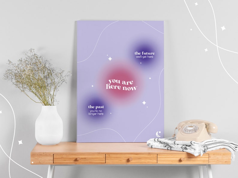 Positive Affirmation Poster Purple Wall Decor Digital - Etsy