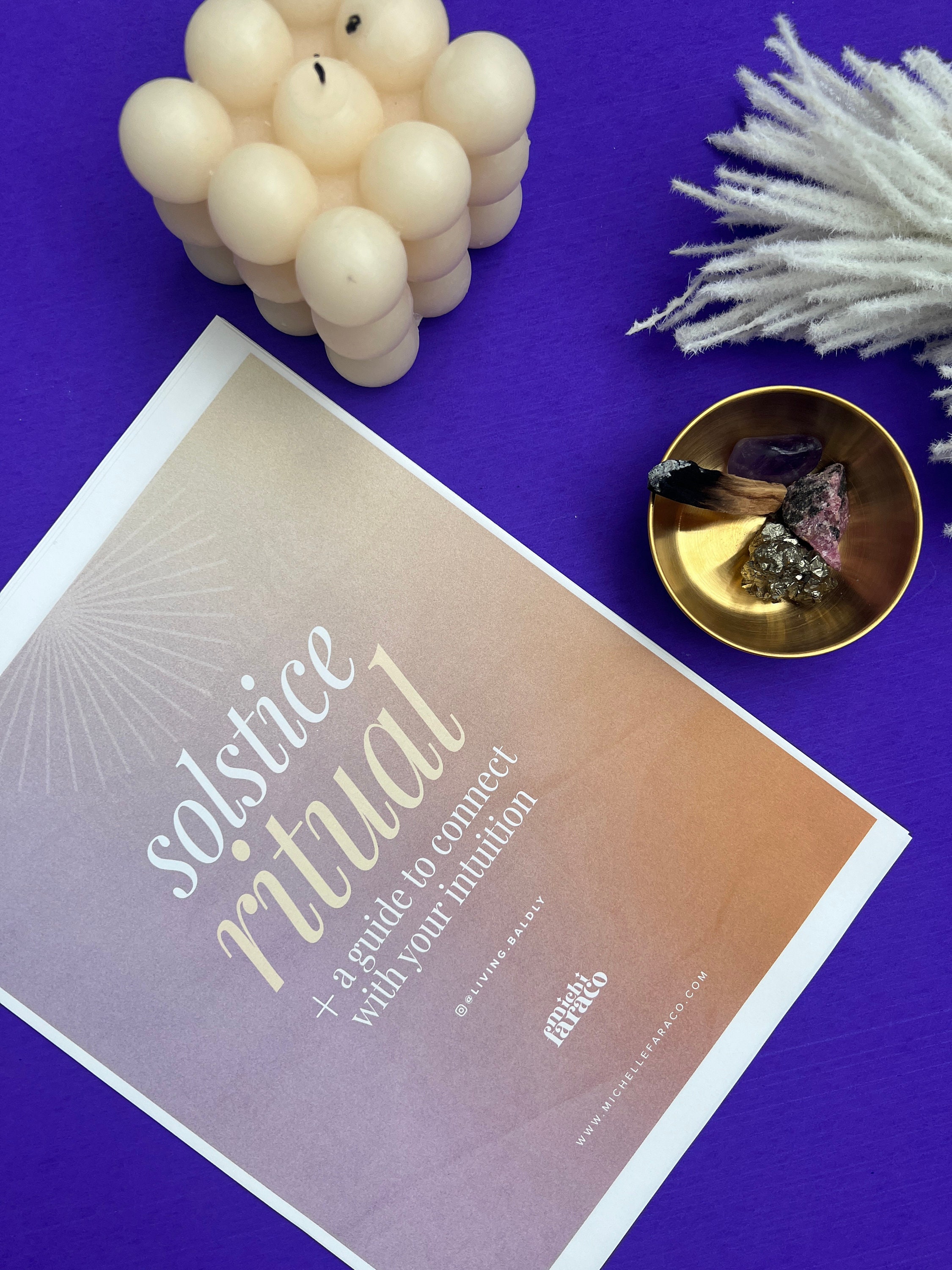 Solstice Ritual Worksheet Guide to Connect With Your Intuition - Etsy
